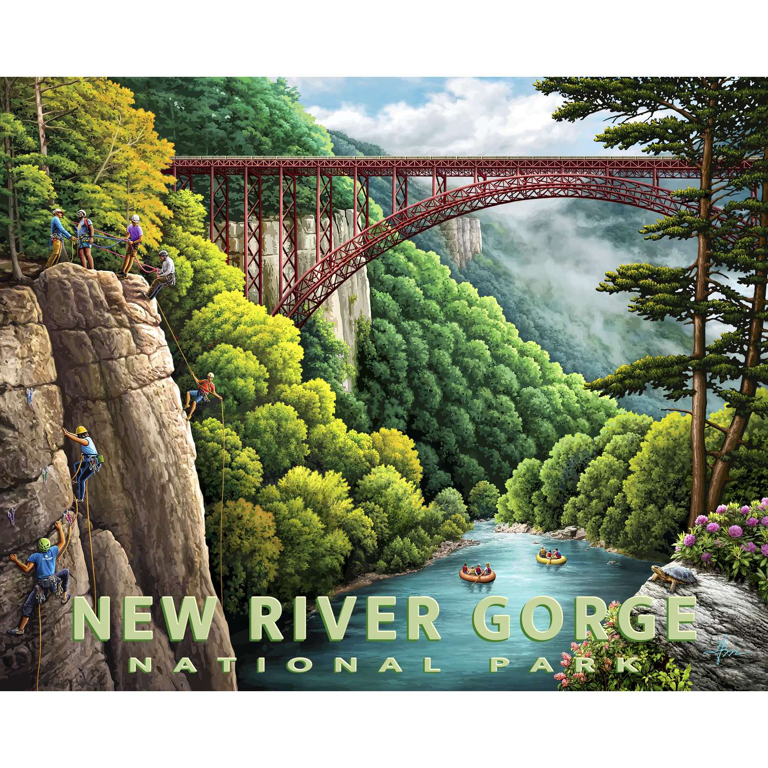 New River Gorge National Park | 500 Piece Boardwalk Jigsaw Puzzle ...