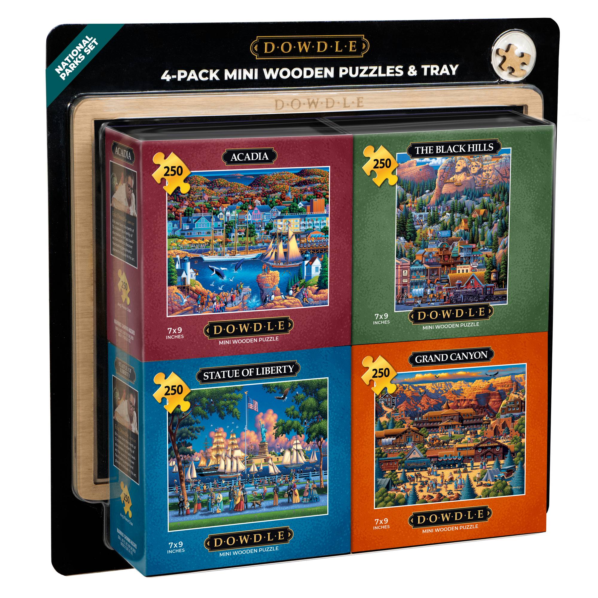 National Parks - 4-Pack Mini Puzzles – Boardwalk Puzzles