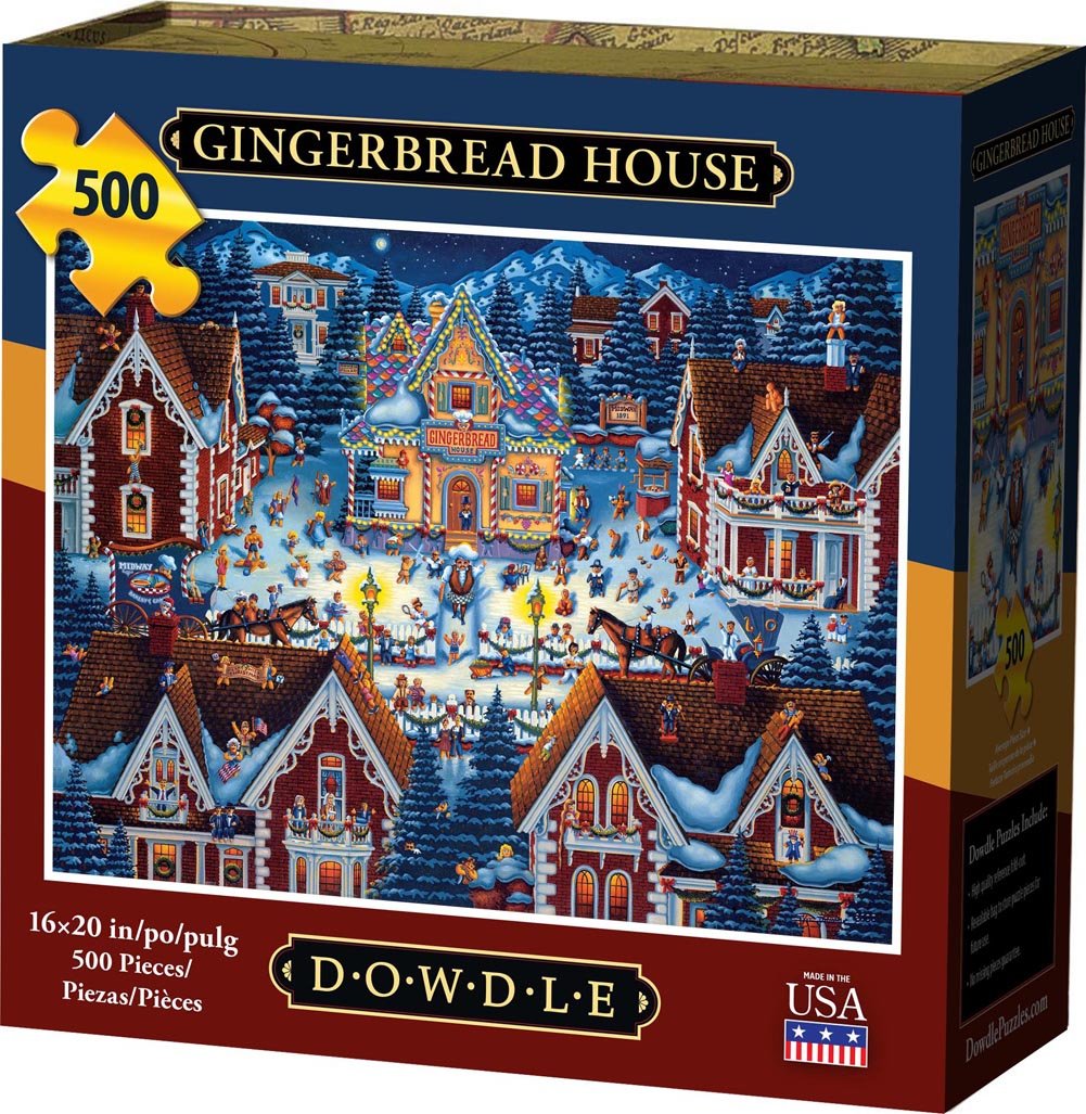 Gingerbread House - 500 Piece Dowdle Jigsaw Puzzle – Boardwalk Puzzles