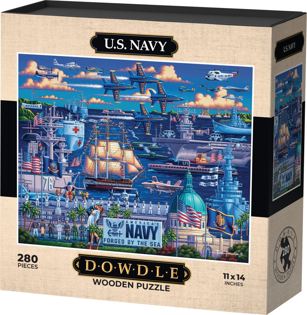 U.S. Navy - Wooden Puzzle | Dowdle Folk Art – Boardwalk Puzzles