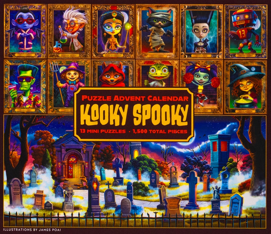 Kooky Spooky Halloween Puzzle Advent Calendar – Boardwalk Puzzles