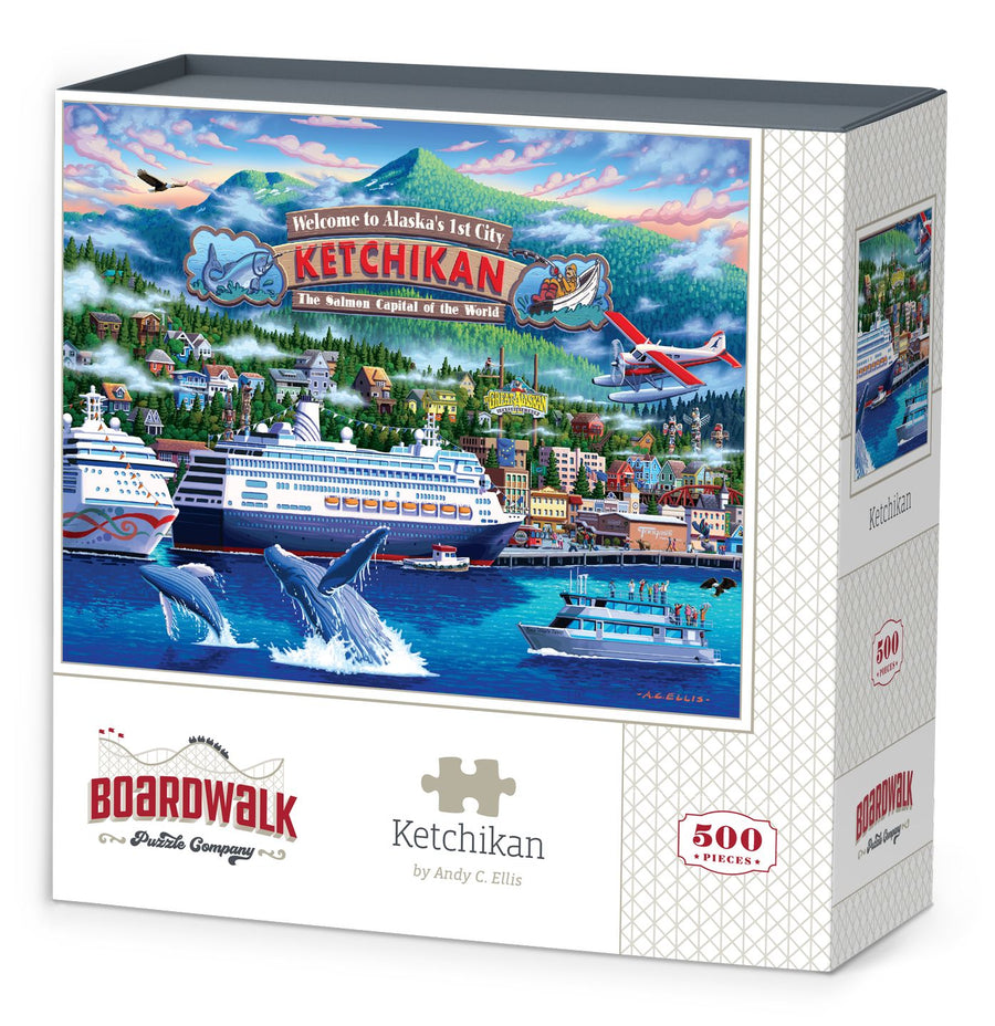 Ketchikan - 500 Piece Boardwalk Jigsaw Puzzle – Boardwalk Puzzles