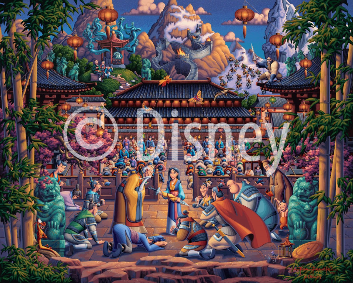 Mulan The Face in the Mirror - 500 Piece – Boardwalk Puzzles