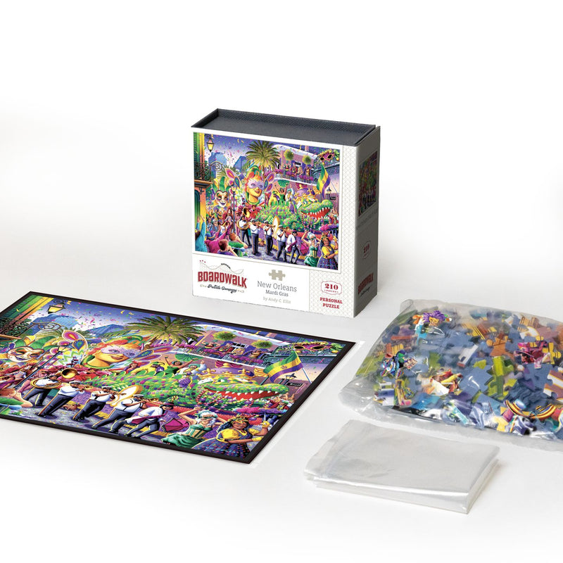 New Orleans Mardi Gras | 210 Piece Personal Puzzle – Boardwalk Puzzles