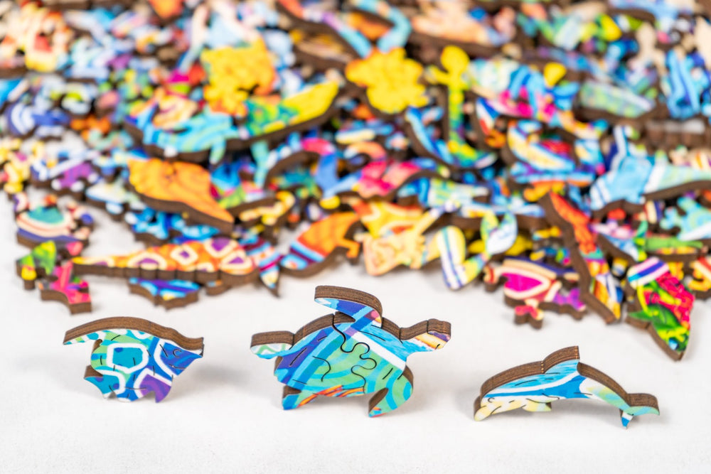Sea Turtle | Luxury Wood Puzzle - Jumbo Size – Boardwalk Puzzles