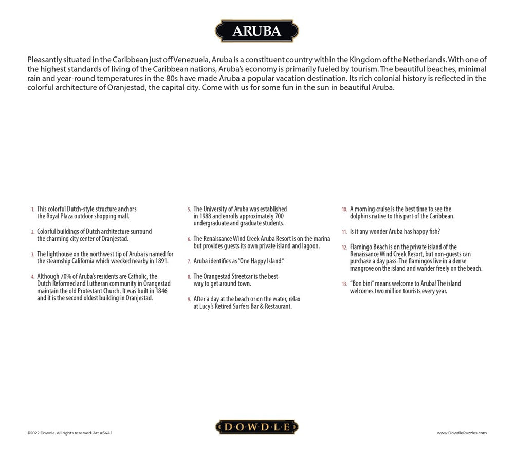 Aruba | 500 Piece – Boardwalk Puzzles