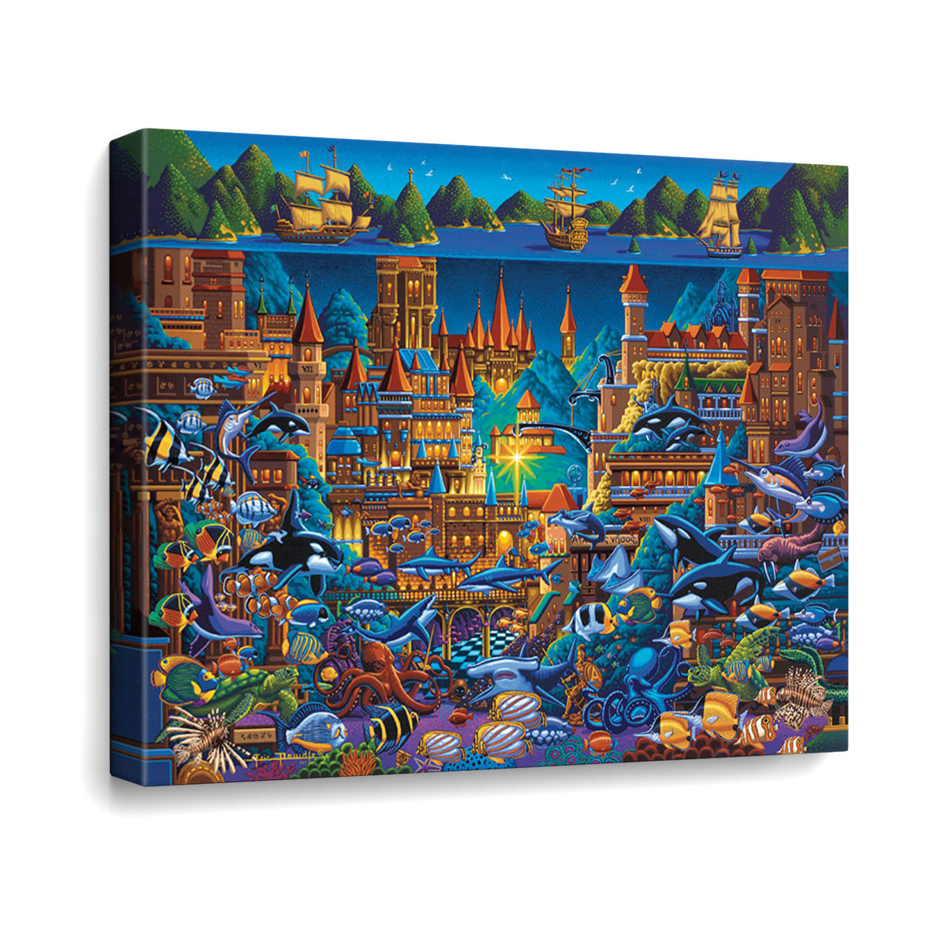 Atlantis - Canvas Gallery Wrap – Boardwalk Puzzles