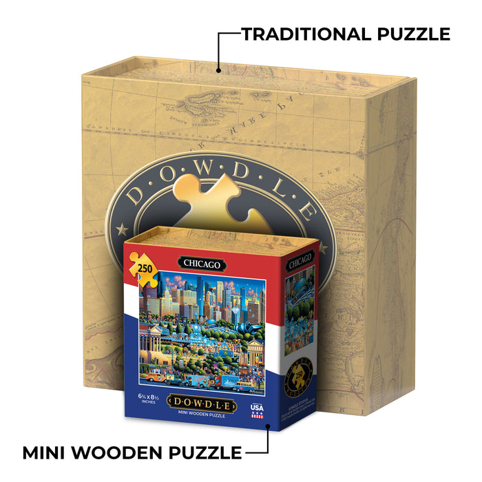 Chicago - Dowdle Mini Jigsaw Puzzle - 250 Piece – Boardwalk Puzzles