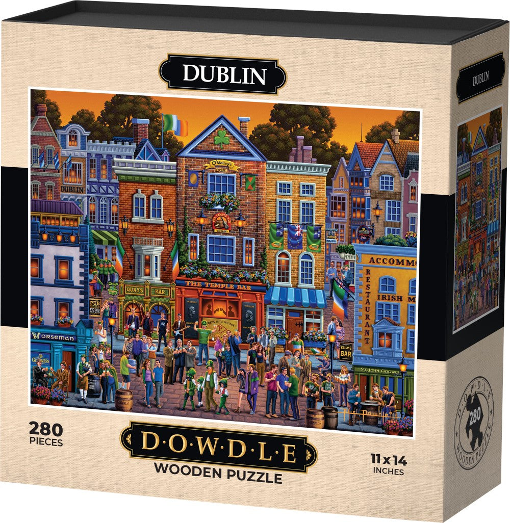 Dublin - Wooden Puzzle | Dowdle Folk Art – Boardwalk Puzzles