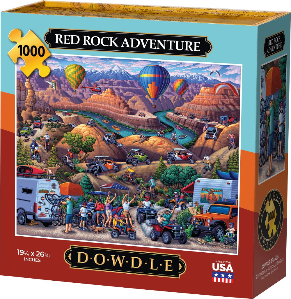 Red Rock Adventure - 1000 Piece Dowdle Jigsaw Puzzle – Dowdle Folk Art