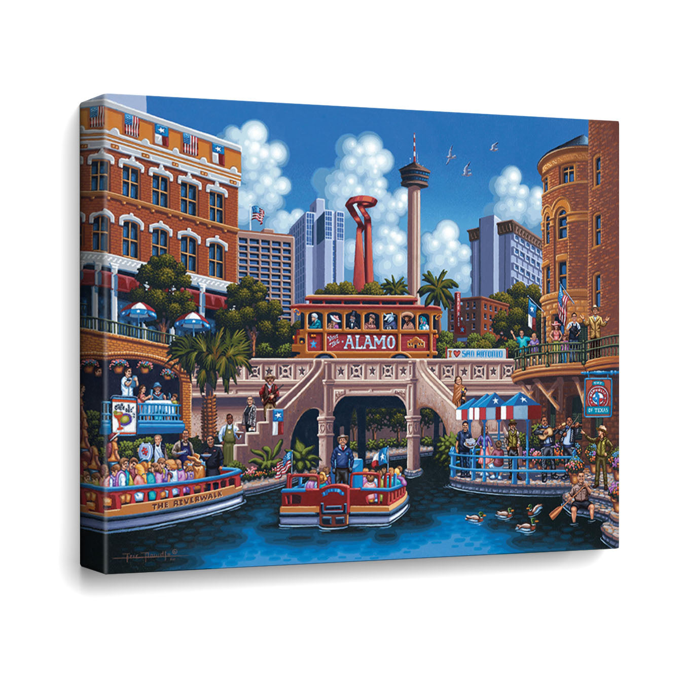 San Antonio - Canvas Gallery Wrap – Boardwalk Puzzles