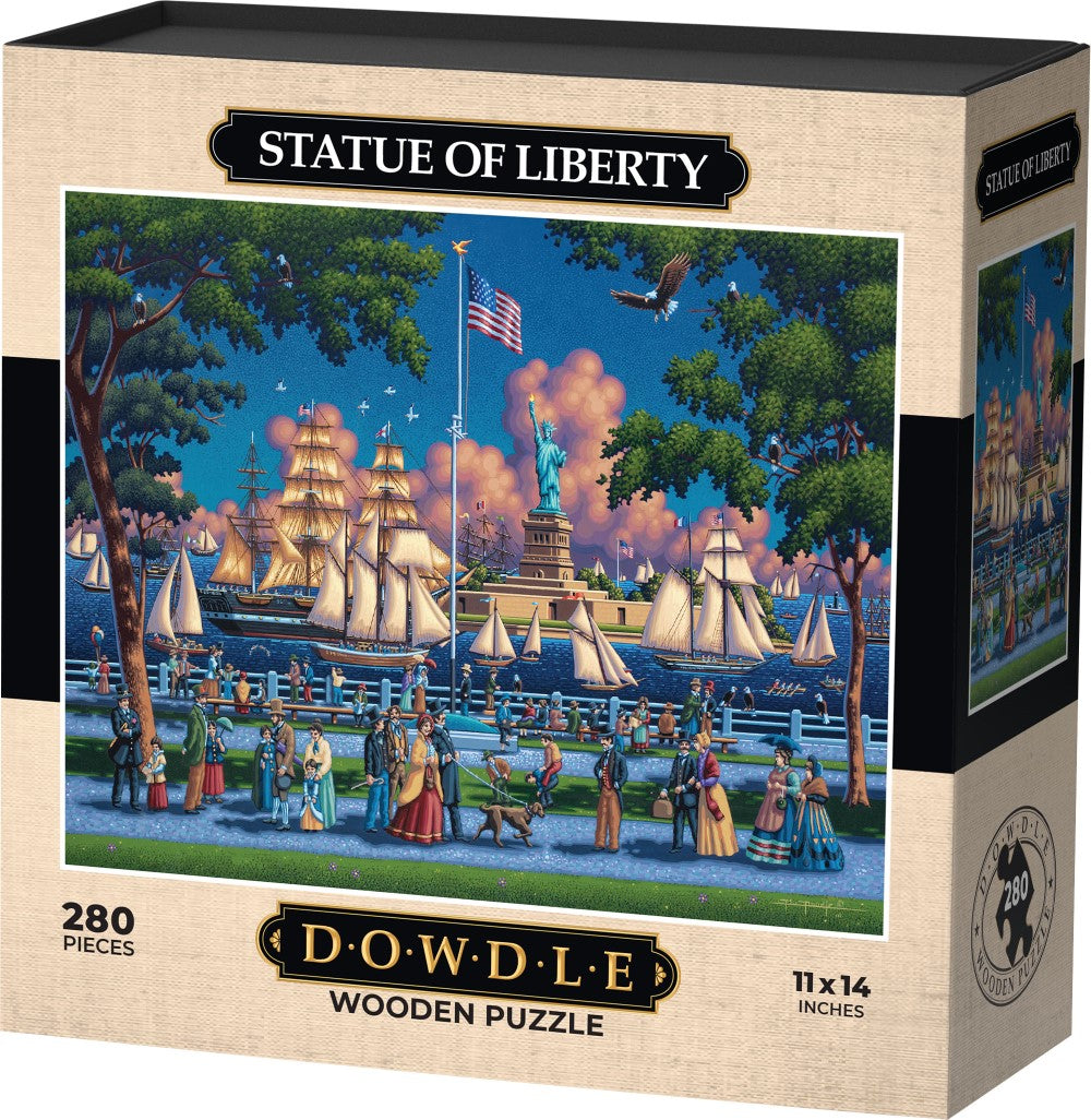 Statue of Liberty - Wooden Puzzle | Dowdle Folk Art – Boardwalk Puzzles