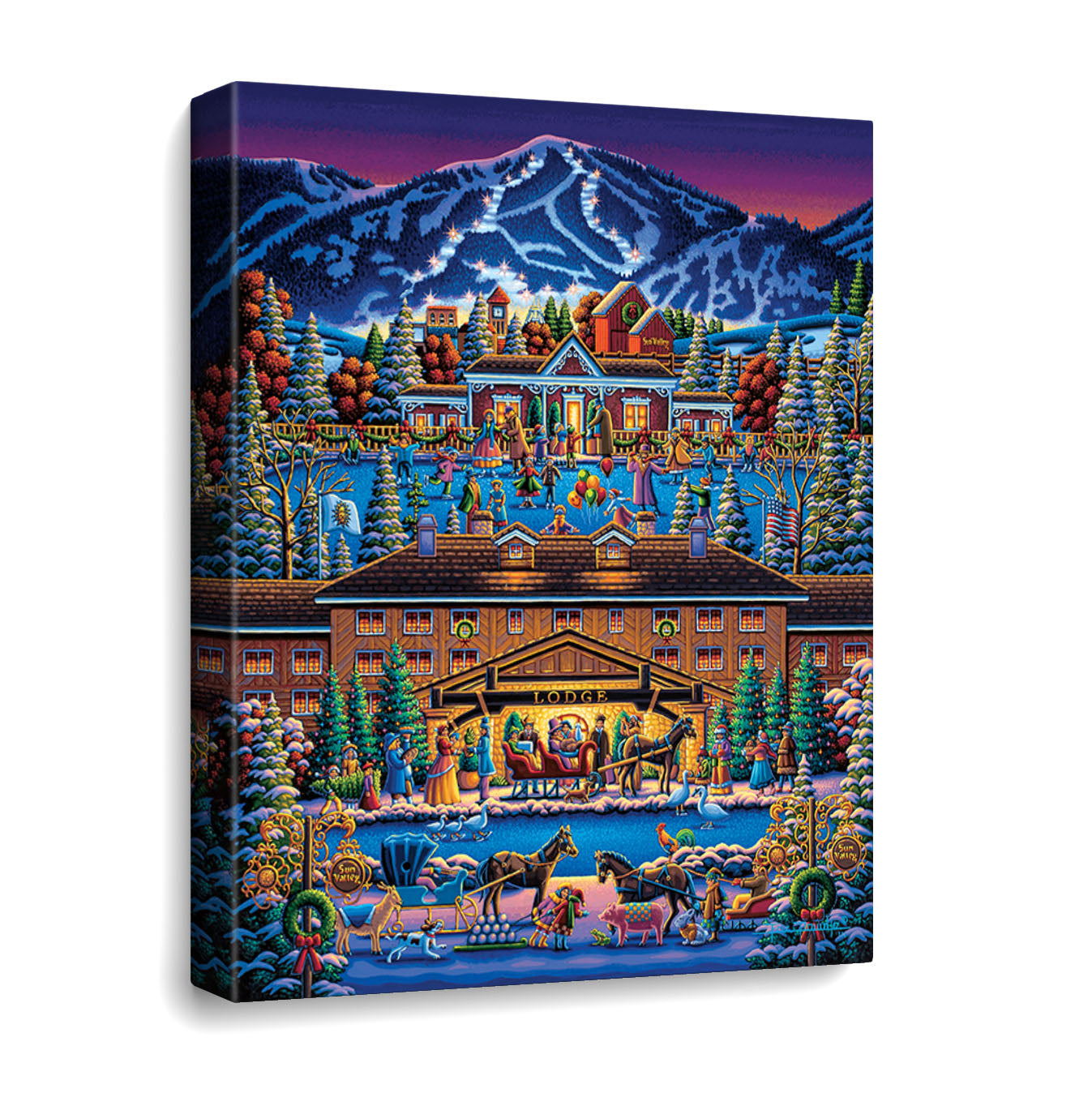 Sun Valley Holiday - Canvas Gallery Wrap – Boardwalk Puzzles