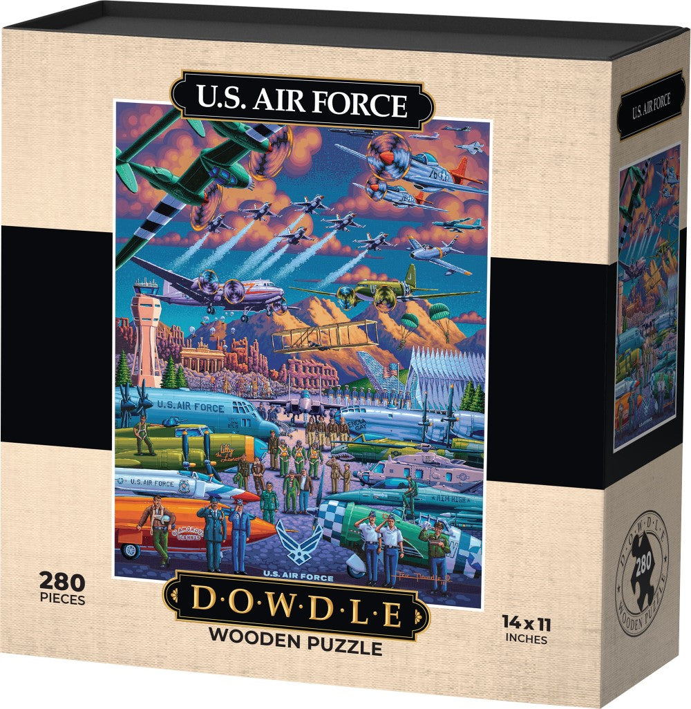 U.S. Air Force - Wooden Puzzle | Dowdle Folk Art – Boardwalk Puzzles