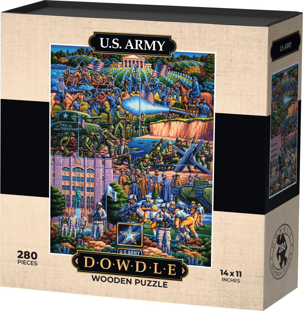 U.S. Army - Wooden Puzzle | Dowdle Folk Art – Boardwalk Puzzles