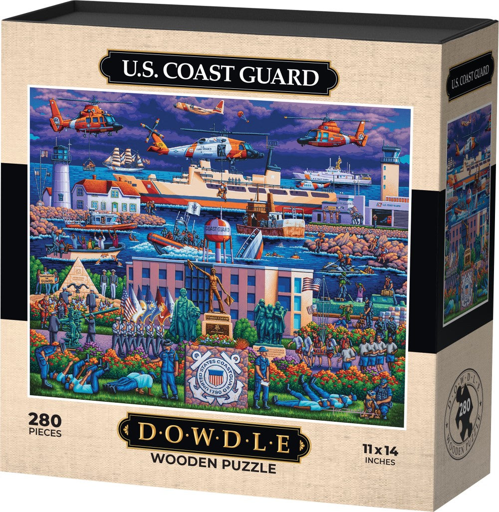U.S. Coast Guard - Wooden Puzzle | Dowdle Folk Art – Boardwalk Puzzles