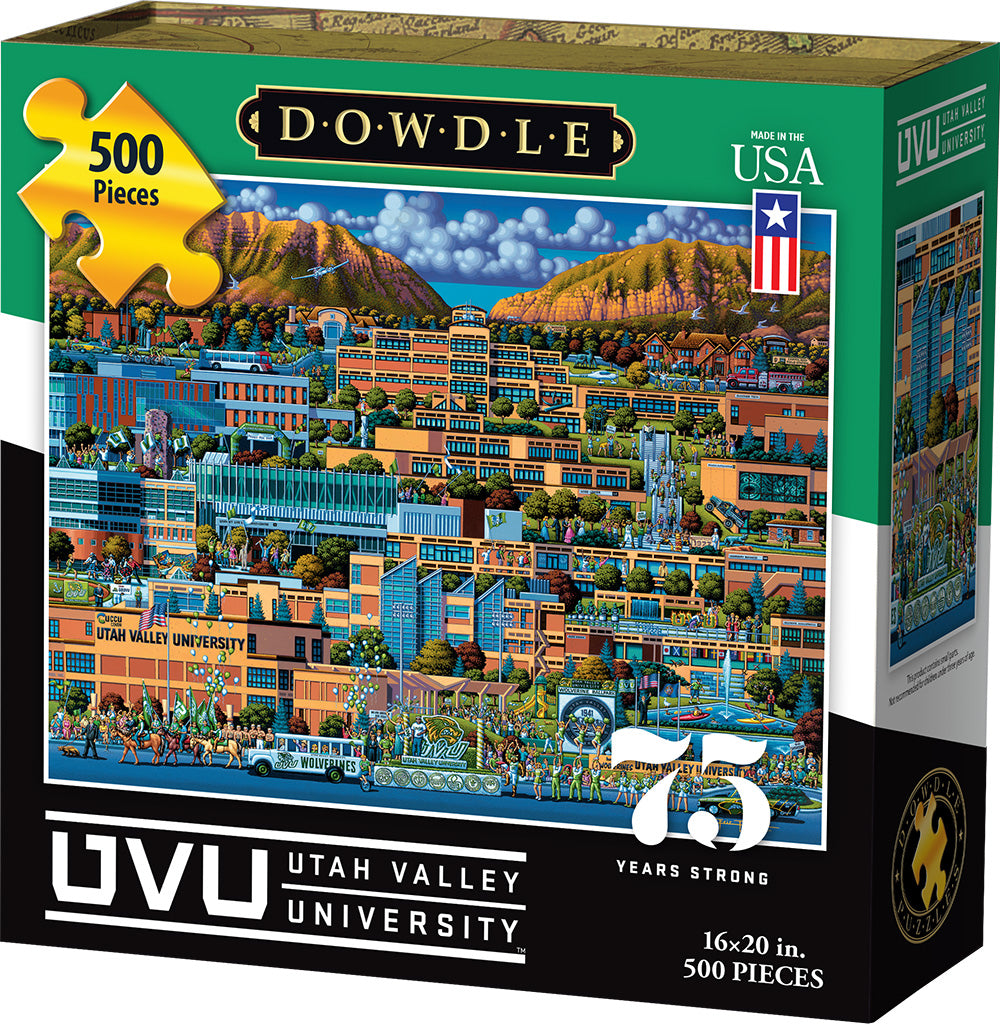 UVU Campus | 500 Piece Dowdle Jigsaw Puzzle – Boardwalk Puzzles