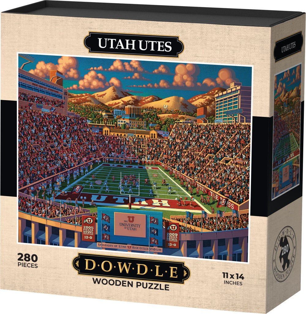 Utah Utes - Wooden Puzzle | Dowdle Folk Art – Boardwalk Puzzles