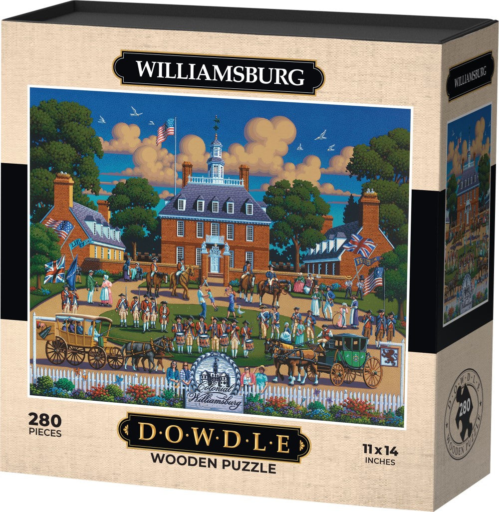 Williamsburg - Wooden Puzzle | Dowdle Folk Art – Boardwalk Puzzles
